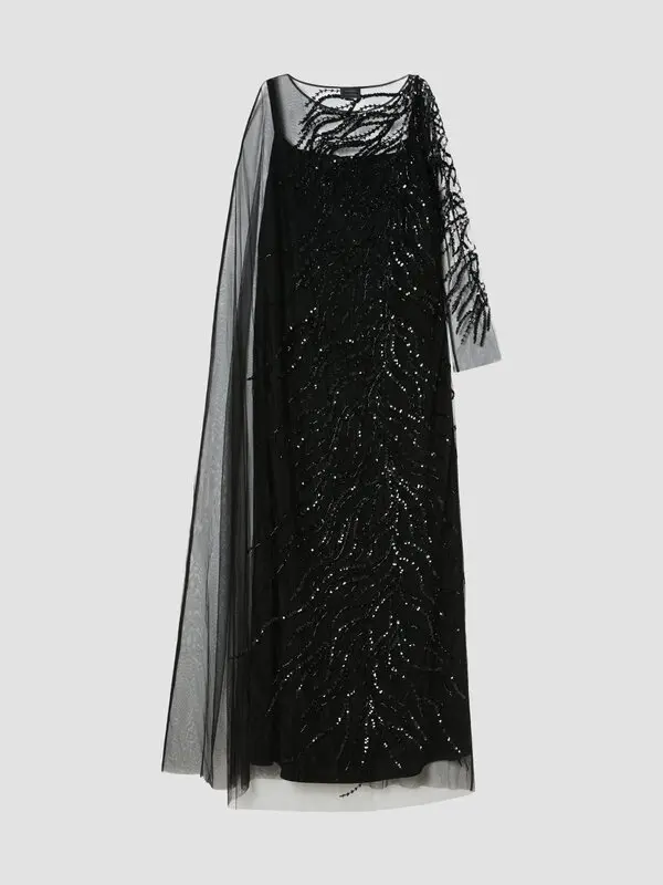 Marina Rinaldi Tulle Dress With Embroidery