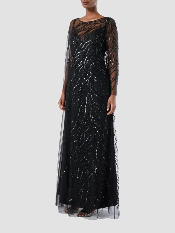 Marina Rinaldi Tulle Dress With Embroidery