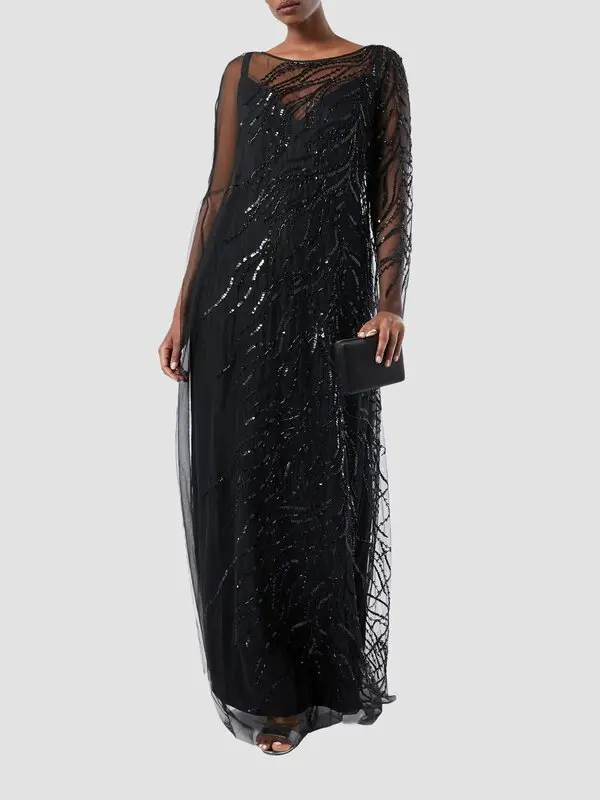 Marina Rinaldi Tulle Dress With Embroidery