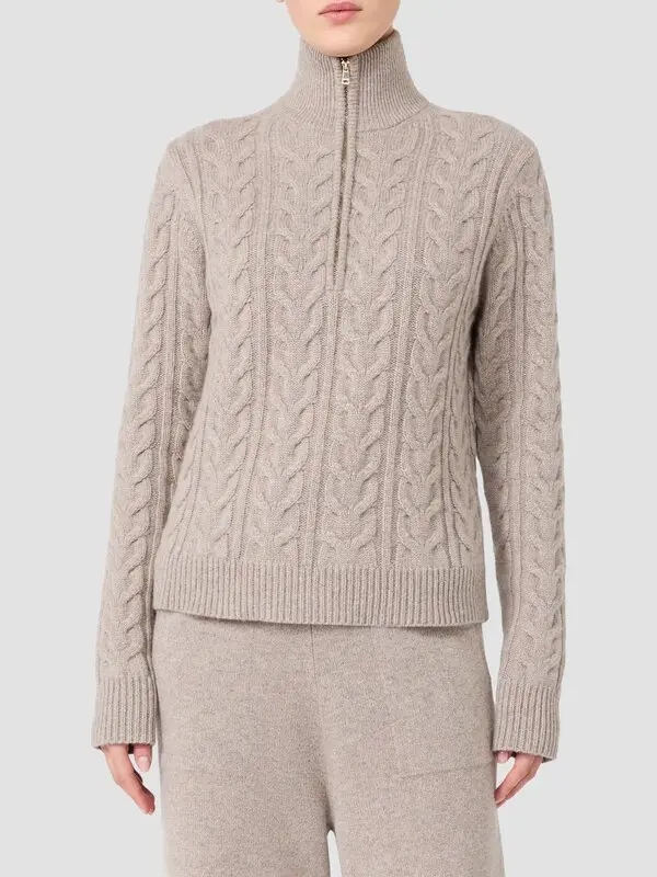 Max Mara Cable Knit Cashmere Yarn Sweater