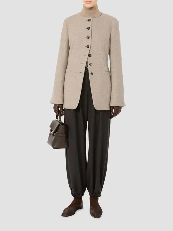 Max Mara Cashmere Crewneck Jacket