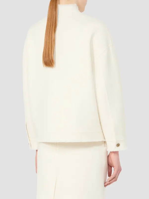 Max Mara Double Jersey Wool Bomber Jacket
