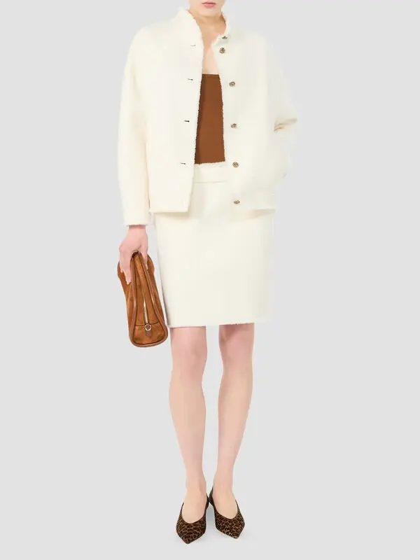 Max Mara Double Jersey Wool Bomber Jacket