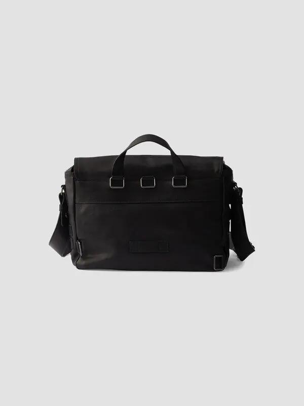 Prada Leather Messenger Bag