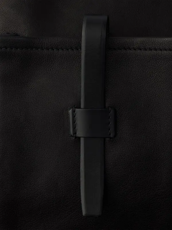 Prada Route Large Leather Shoulder Bag - Black