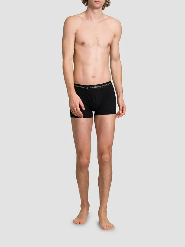 Dolce & Gabbana Logo Cotton-blend Boxer Briefs