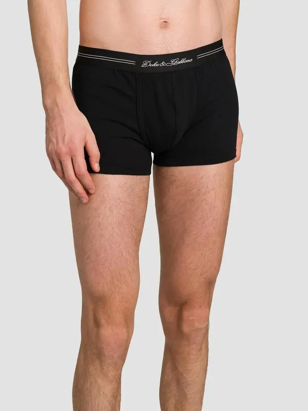 Dolce & Gabbana Logo Cotton-blend Boxer Briefs