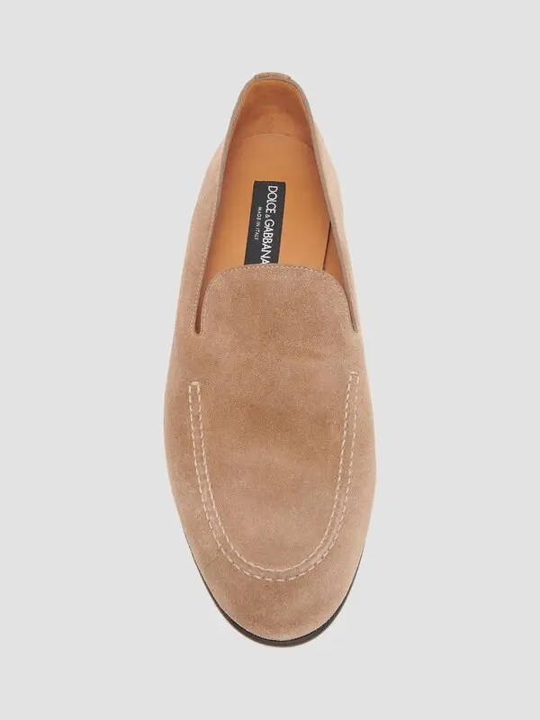 Dolce & Gabbana Suede Slipper Loafers