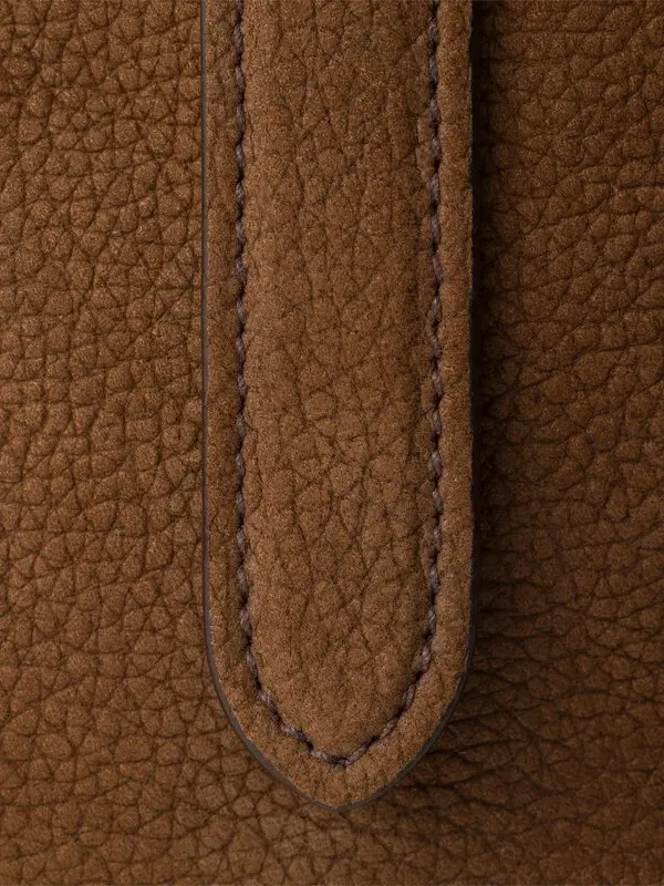 Prada Aimee Large Nubuck Leather Shoulder Bag - Brown
