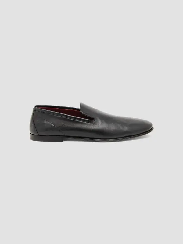 Dolce & Gabbana Leather Slipper Loafers