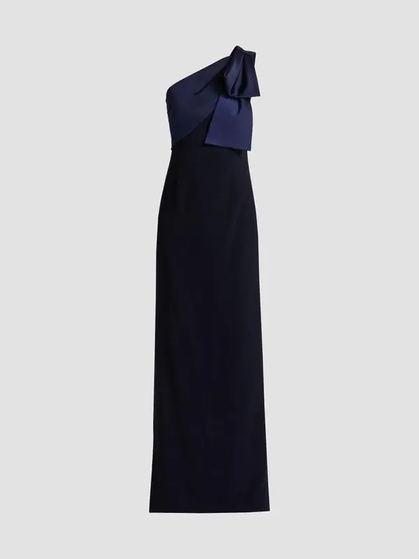 SACHIN BABI Estrella Stretch-crepe One-shoulder Gown