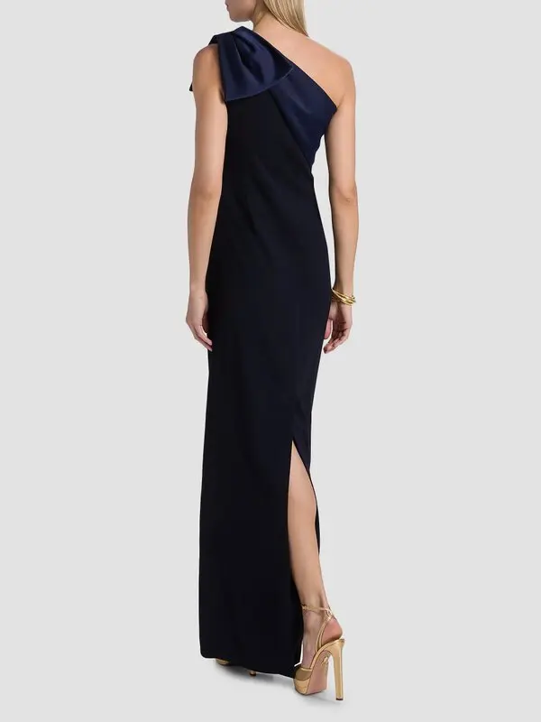 SACHIN BABI Estrella Stretch-crepe One-shoulder Gown