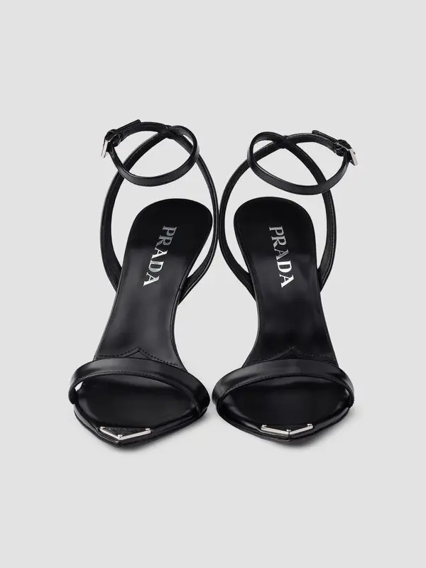 Prada Brushed Leather Sandals