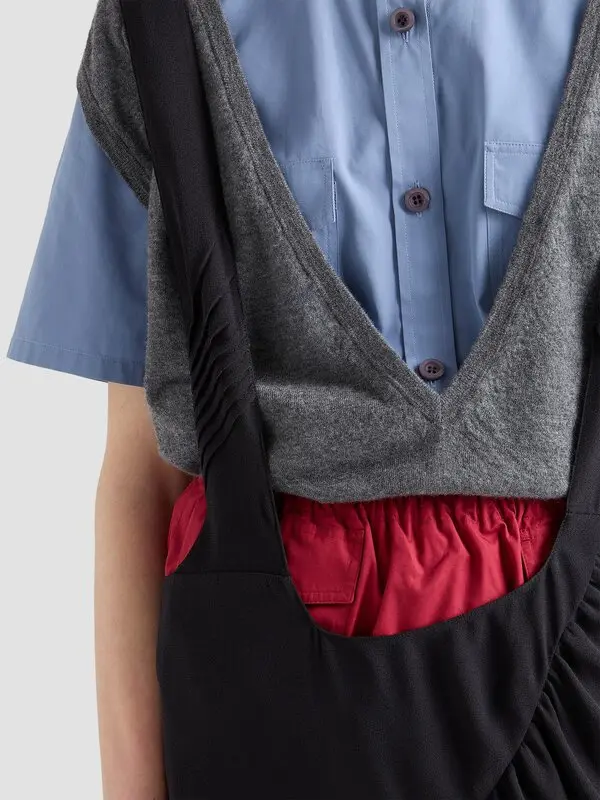 Prada Cashmere V-neck Vest Sweater
