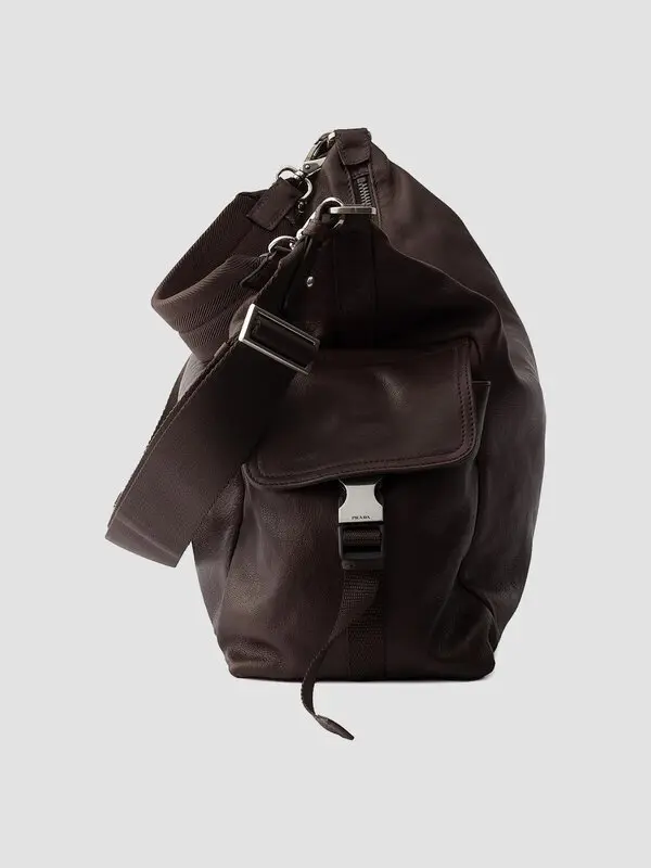 Prada Explore Leather Shoulder Bag