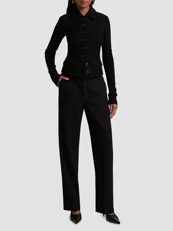 Dolce & Gabbana Tailored Boiled Wool Jacket