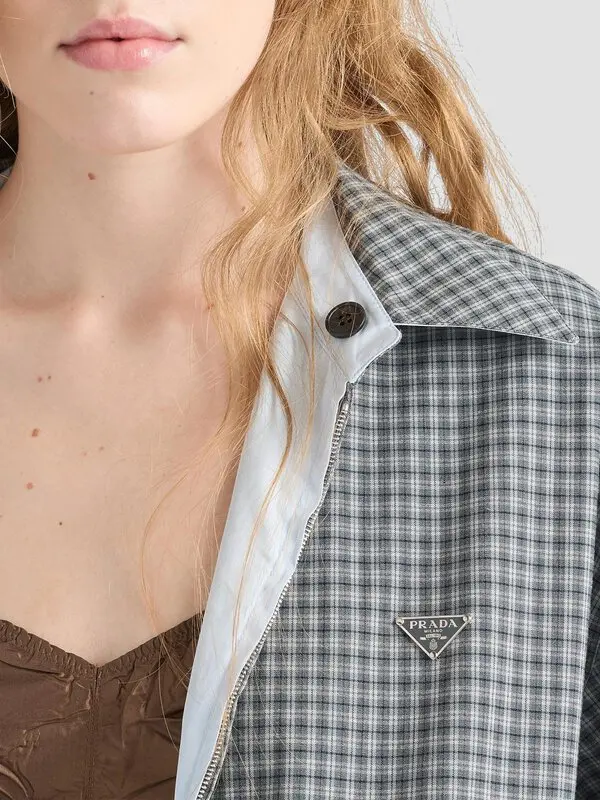 Prada Checked Poplin Jacket