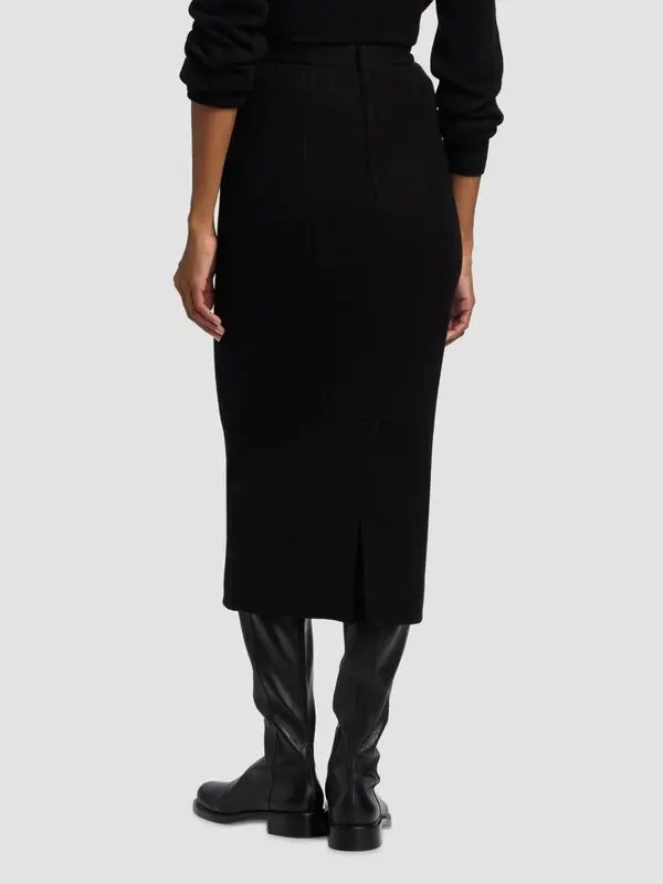 Dolce & Gabbana Wool Pencil Midi-skirt