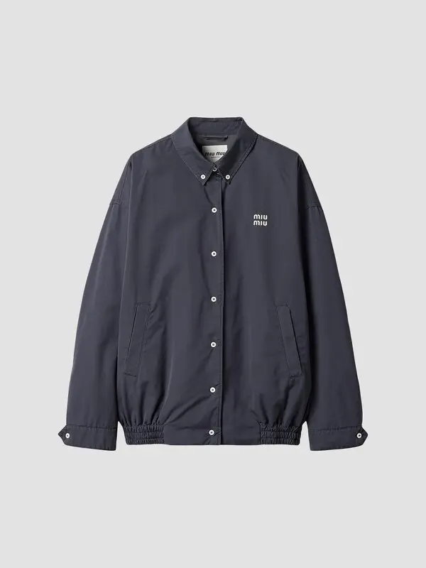 Miu Miu Old Poplin Blouson Jacket