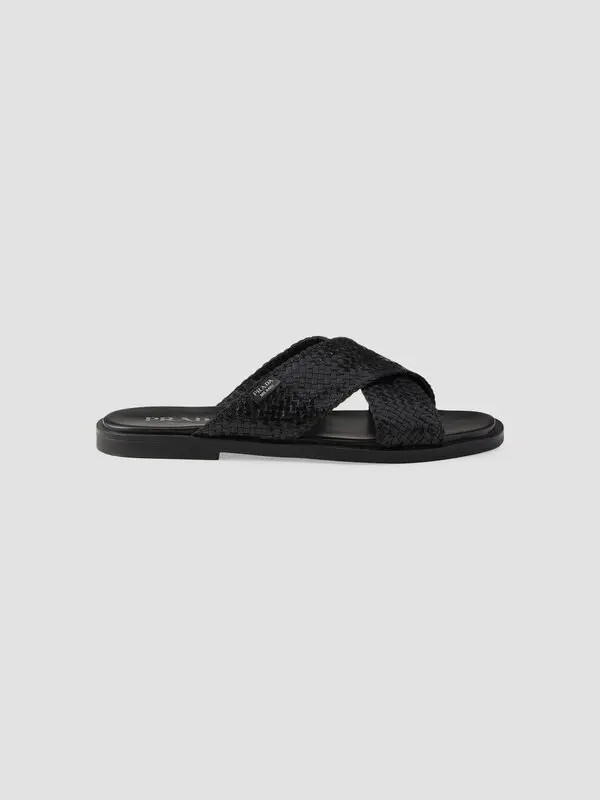 Prada Crisscross Slides