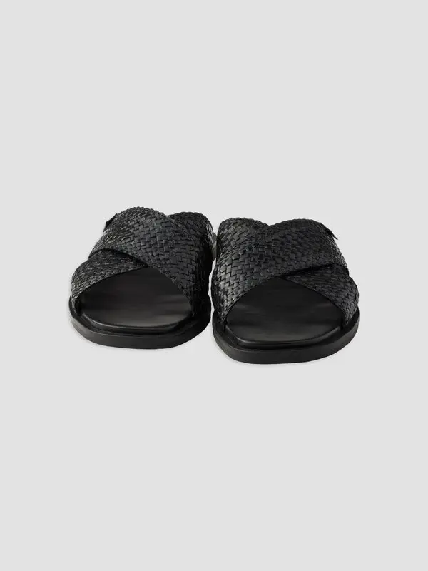 Prada Crisscross Slides