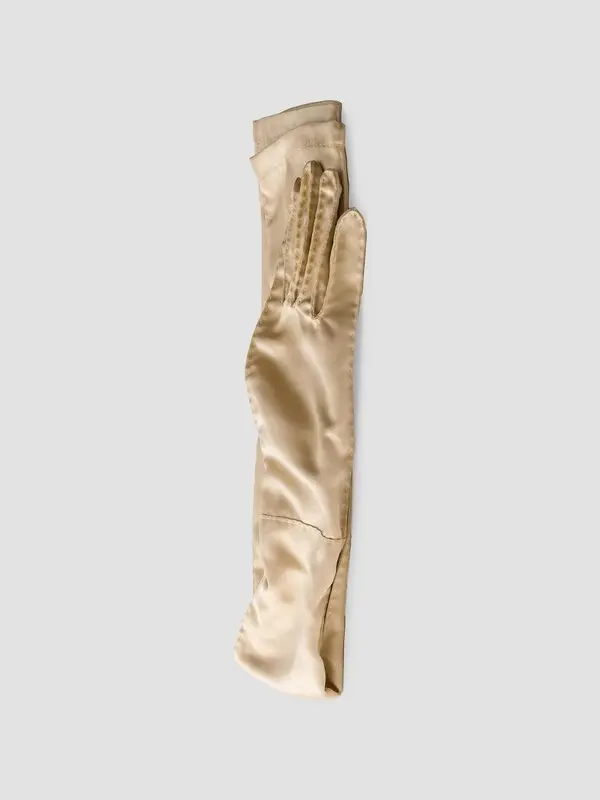 Prada Satin Gloves - Orange