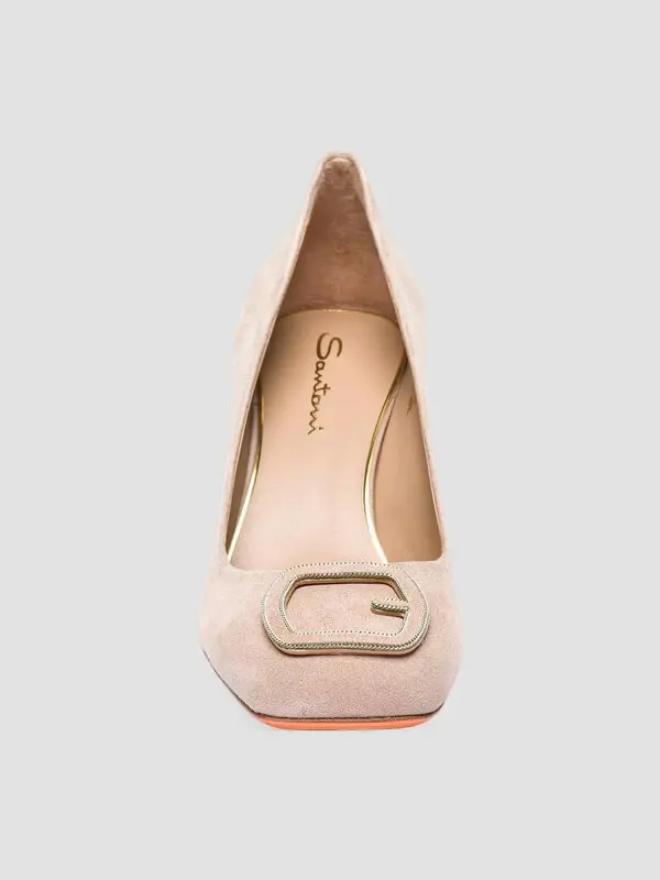 Santoni Marta 70mm Suede Pumps - Pink