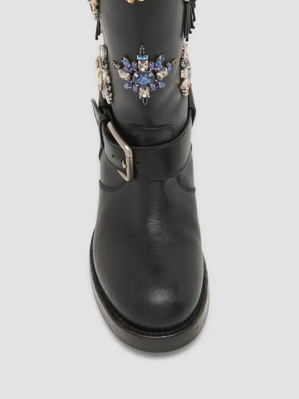 Dolce & Gabbana Embellished Knee-high Boots