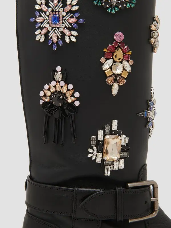 Dolce & Gabbana Embellished Knee-high Boots