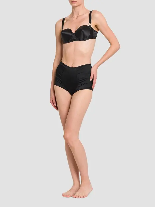Dolce & Gabbana Silk Satin Semi-padded Bra