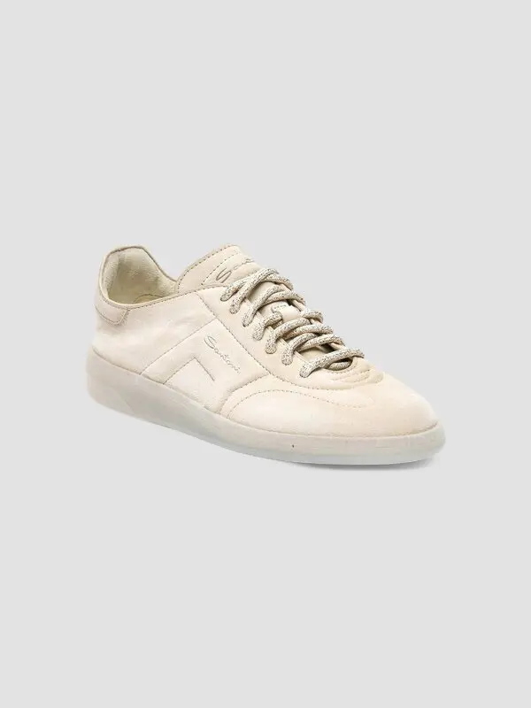 Santoni Oly Suede Low-top Sneakers