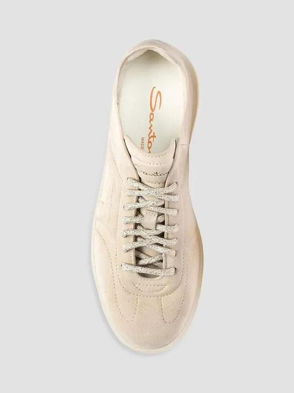 Santoni Oly Suede Low-top Sneakers