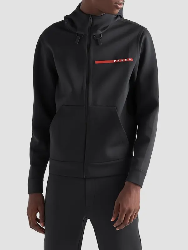 Prada Technical Fabric Hoodie