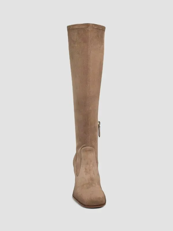 Santoni Carla 65mm Suede Knee-high Boots