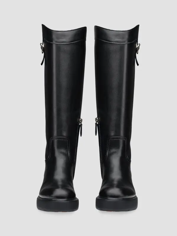 Santoni 35mm Knee-high Leather Boots