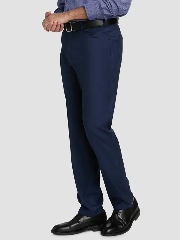PT TORINO Deluxe Super Wool 5-pocket Pants - Navy