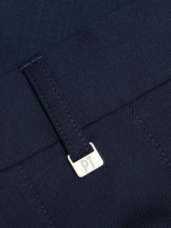 PT TORINO Deluxe Super Wool 5-pocket Pants - Navy