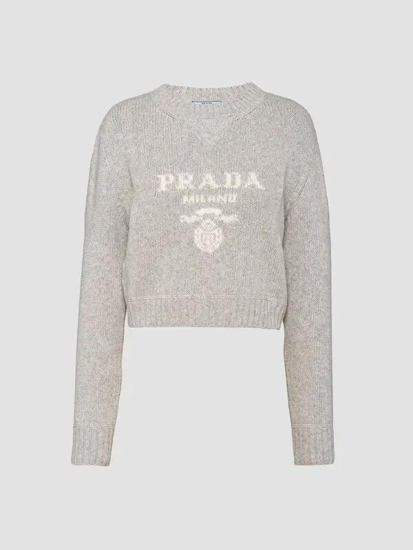 Prada Wool And Cashmere Crewneck Sweater