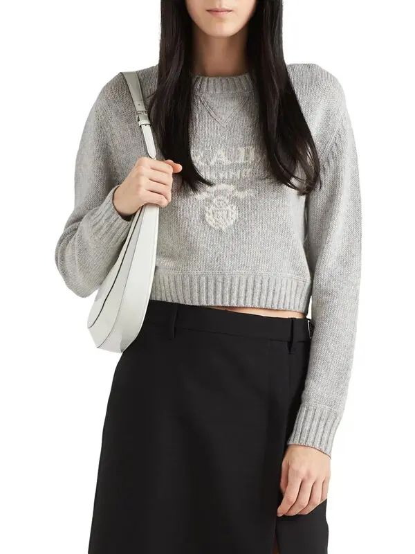 Prada Wool And Cashmere Crewneck Sweater