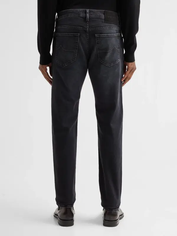 JACOB COHЁN Cotton-blend Slim-fit Jeans