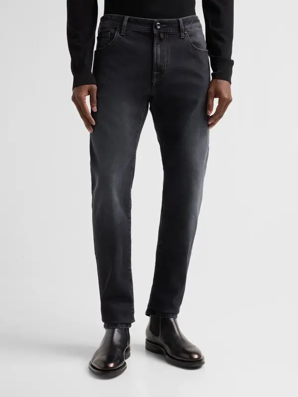 JACOB COHЁN Cotton-blend Slim-fit Jeans
