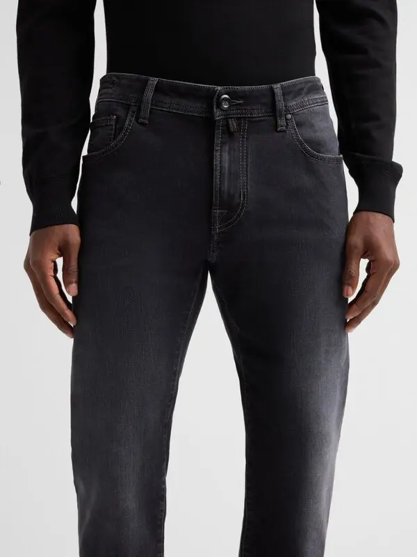 JACOB COHЁN Cotton-blend Slim-fit Jeans