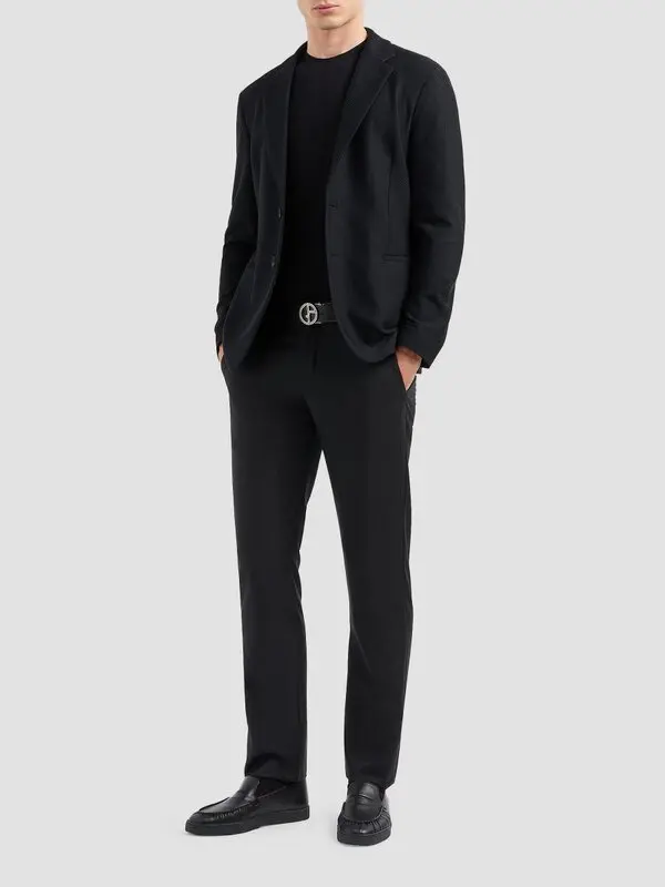 Giorgio Armani Crewneck Stretch T-shirt - Nero