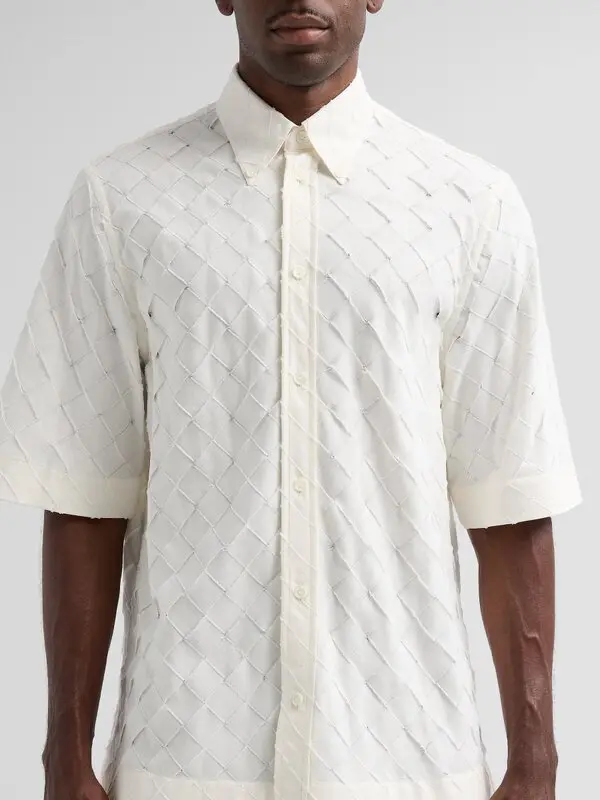 Bottega Veneta Intrecciato Cotton Poplin Shirt