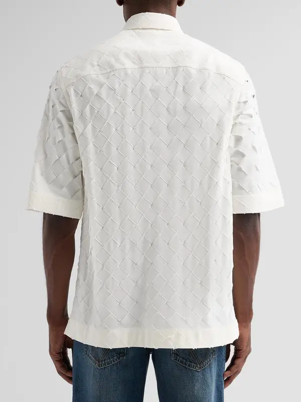 Bottega Veneta Intrecciato Cotton Poplin Shirt