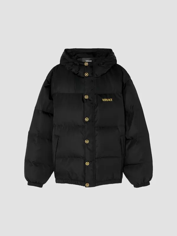 Versace Logo Down Puffer Jacket