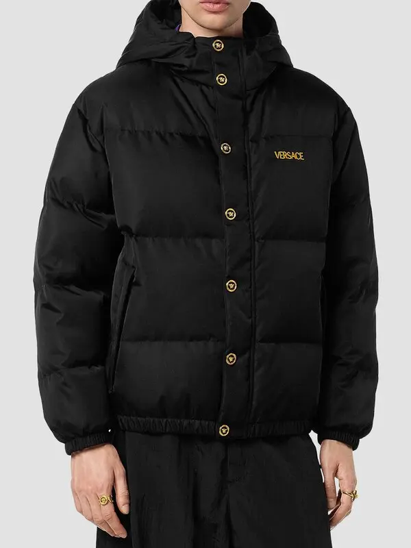 Versace Logo Down Puffer Jacket