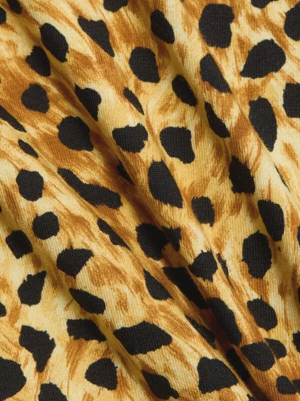 Versace Cheetah-print Jersey Top
