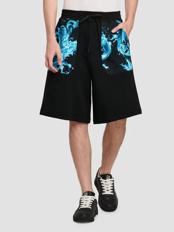 Versace Cotton Gym Shorts