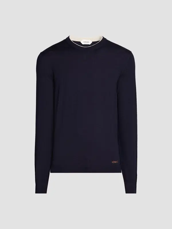 Versace Wool Crewneck Sweater